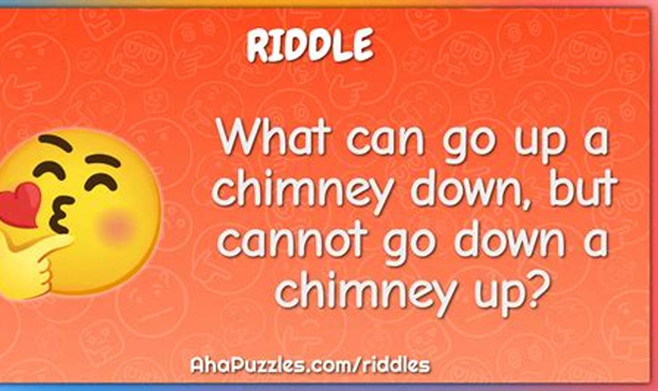 Riddle: What Can Go Up a Chimney But Not Down? +Tips
